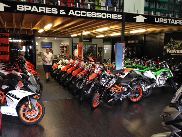 Coastal Motorcycle Centre Showroom I KTM I KAWASAKI