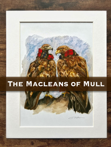 The Macleans of Mull | Golden Eagle Art Print | Art by Lana Mathieson