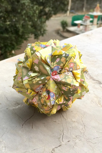 Harisen Kusudama | PrwOrigami