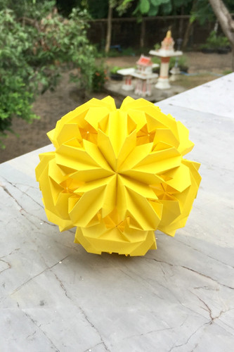 Chrysanthemum Kusudama | PrwOrigami