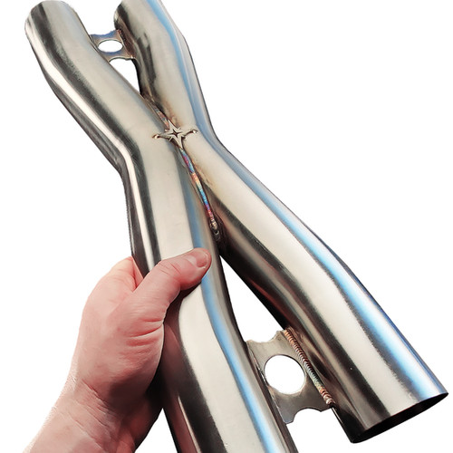 2.5" Project Exhaust Xpipe Crossover Pipe Stainless Steel