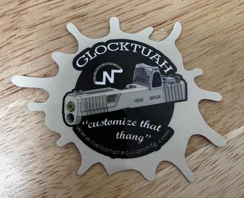 GLOCKTUAH! Sticker | Nelson Precision MFG