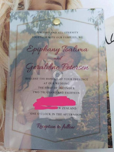 A6 Vellum paper invitations with backing card | imprintz