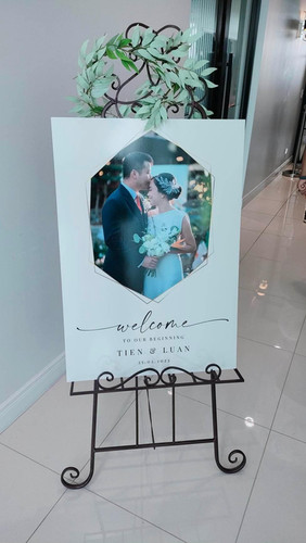 A1 Foam board welcome sign with photo | imprintz