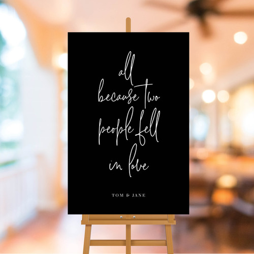 A1 Custom Black acrylic sign | imprintz