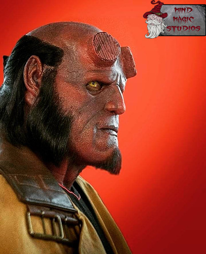Hellboy silicone mask | Mind Magic Studios