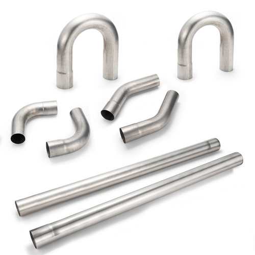 8PCS Custom Exhaust Tubing 2.5" DIY Mandrel Bend Straight U-Bend 90 ...