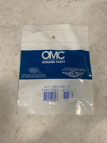 127593 OMC/Evinrude/Johnson Ignition Key | Cable Boats
