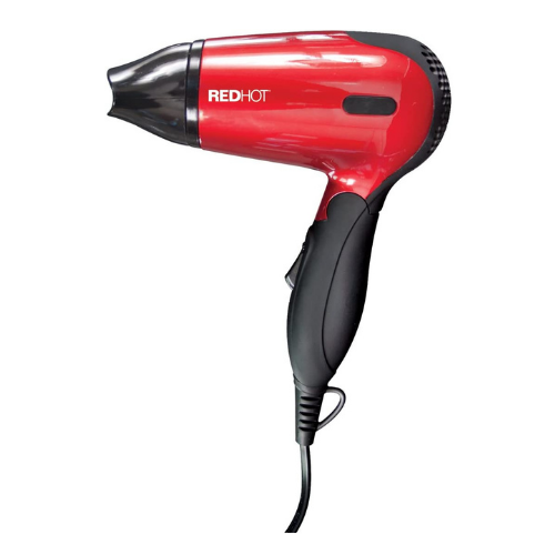 Red Hot 37070 Travel Hair Dryer - 1200W
