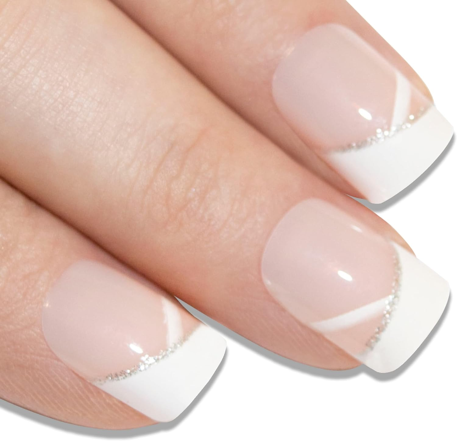 24 False Nails French Manicure, Full Cover