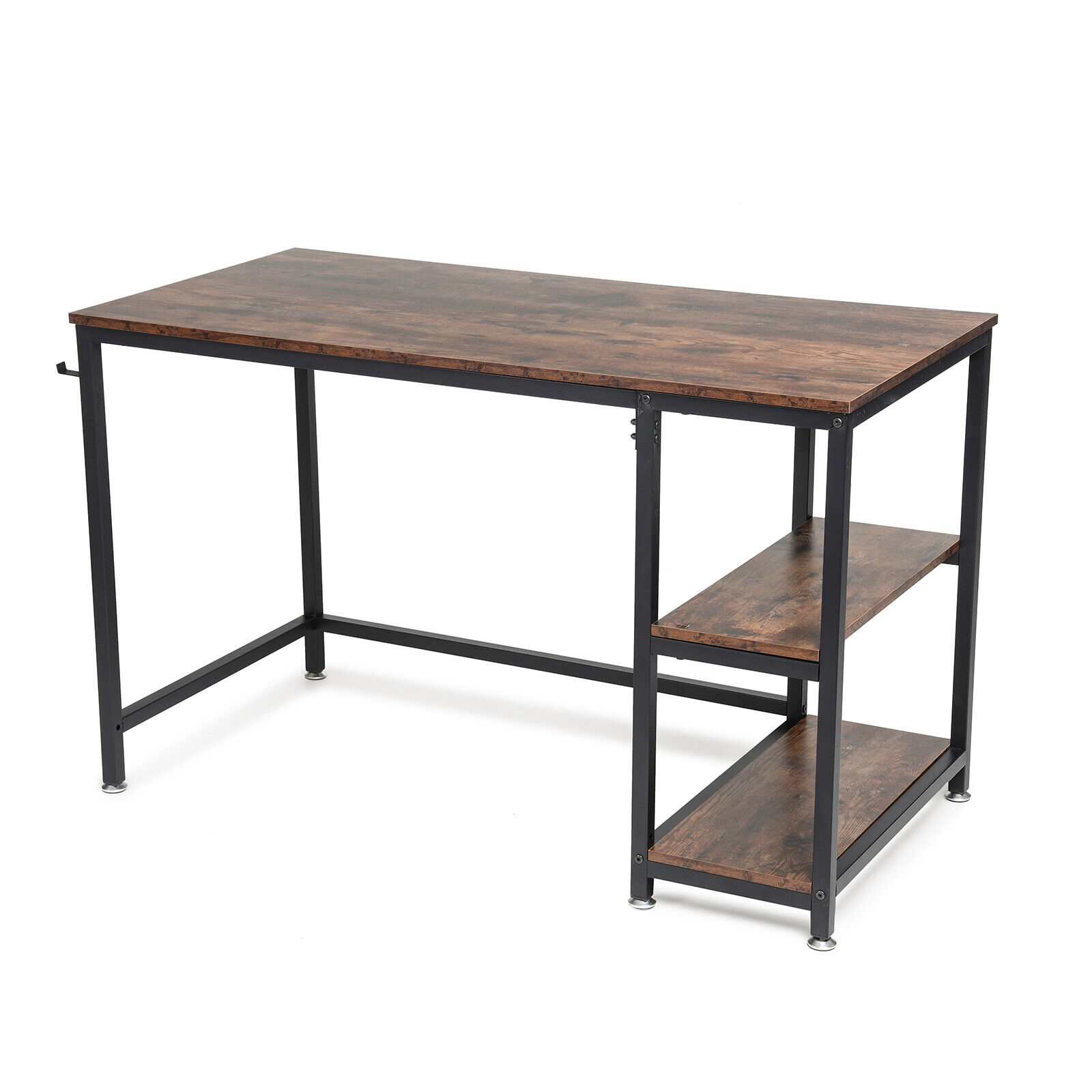 Wooden Office Desk with 2-Tiers