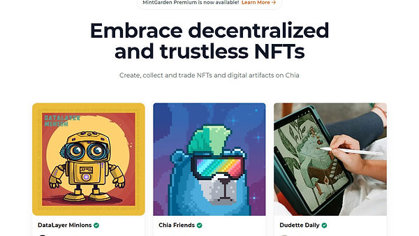 MintGarden DID, Profile, Mint NFT | Tanggang On Chia