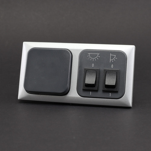 C-Line Double Silver Frame w/ 12v SPDT 2-Way Changeover Switch | LVA