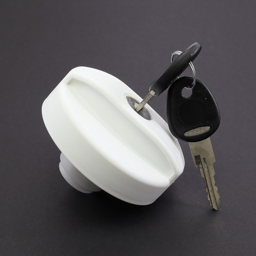 FAWO White Locking Water Tank Inlet Filler Cap 3x Lugs Motorhome ...