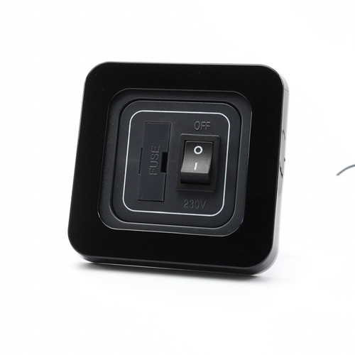 C-Line Gloss Black 10a Fused Spur Switch for Cookers & Heaters | LVA