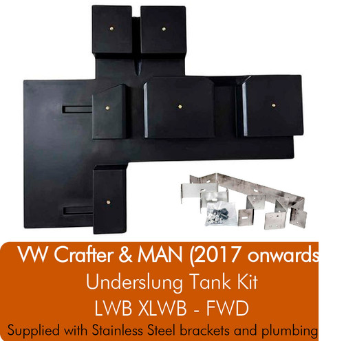Underslung Water Tank Kit 180L VW Crafter MAN TGE LWB XLWB FWD ...