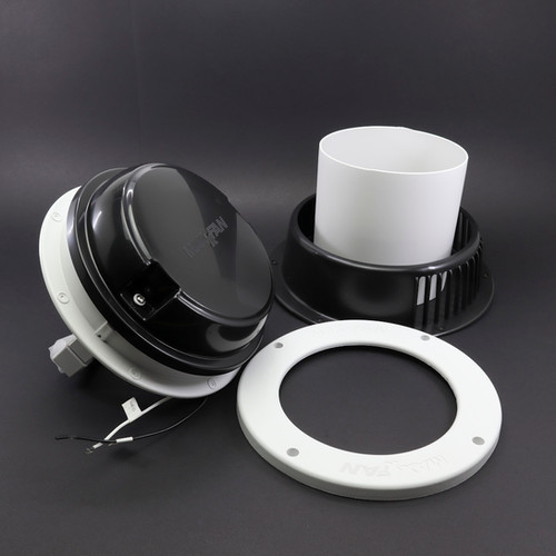 Black Maxxair Maxxfan Dome 12V Roof Fan Vent for Motorhome or Boat | LVA