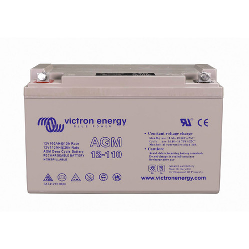 Victron 12v AGM 110Ah Leisure Battery Deep Cycle for Boat or Camper | LVA