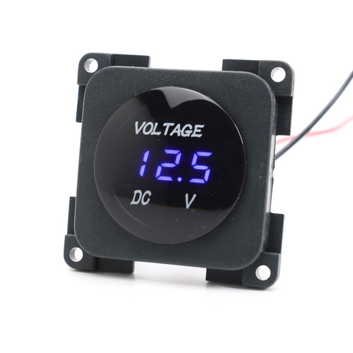 CBE Blue LED Battery Voltmeter Display for Campervans Fits C-Line | LVA