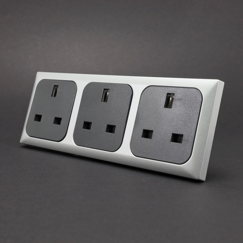 C-Line Mains 13a 240v Electrical Socket RCD Hookup w/ Triple Silver CSM ...