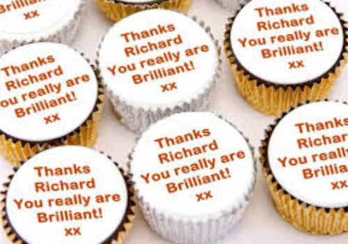 Thank you with written text | The Cupcake Parlour