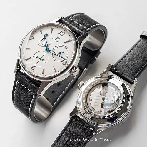 Seagull ST17 White, Sapphire, Display Back, Automatic, 2 Straps, 1963 ...
