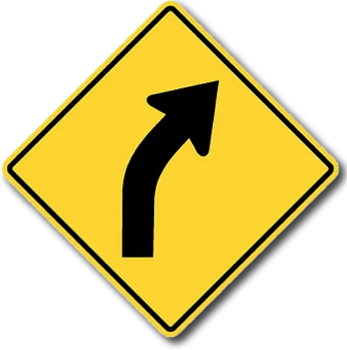 Road Curves Traffic Signs | IDENT Oil & Gas Signage