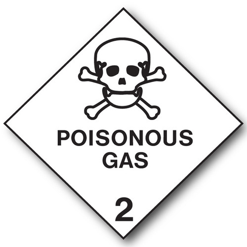 Poisonous Gas Classification Decal | IDENT Oil & Gas Signage