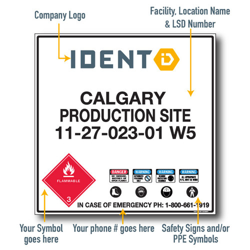 Facility Signs-120cm x 120cm | IDENTSIGNAGE
