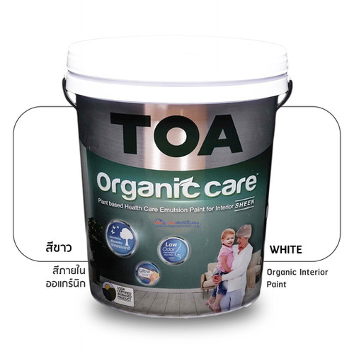TOA Organic Care White Interior สีทีโอเอ ออแกร์นิค แคร์ เนียน สีขาว ถัง ...