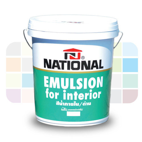 National Acrylic Paint Interior Matt สีเนชั่นแนล ภายใน ด้าน ถังใหญ่
