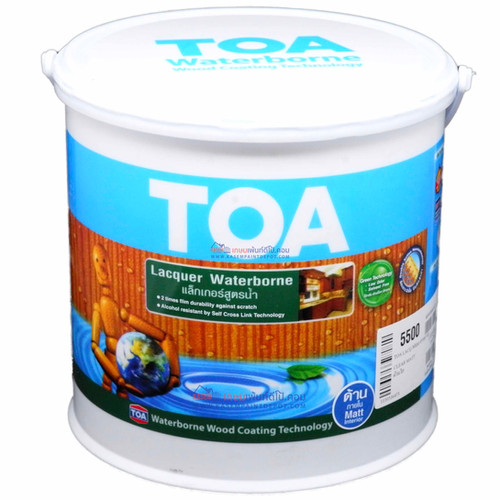 แลคเกอร์ด้าน ทีโอเอ สูตรน้ำ TOA Lacquer Waterbourne Clear Matt ขนาด ...