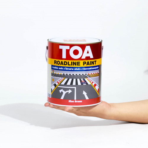 TOA Reflective Roadline Paint สีทาถนน ทีโอเอ สะท้อนแสง แกลลอน 3 ลิตร ...