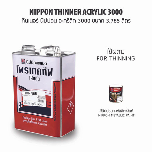 Nippon Thinner Acrylic 3000 ทินเนอร์ นิปปอนเพ้นต์ อะคริลิค 3000 ...