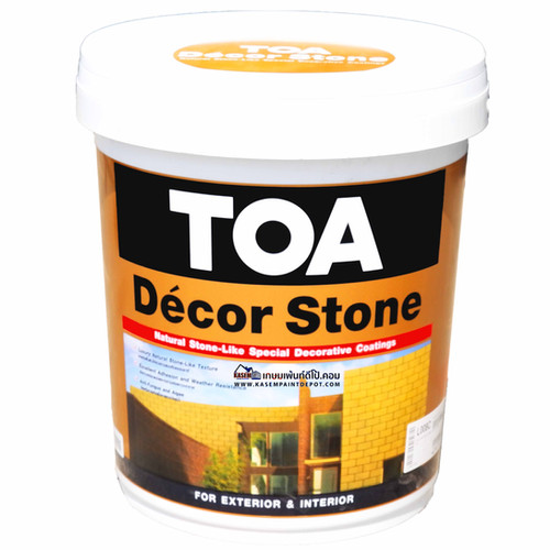 TOA Decor Stone ทีโอเอ เดคคอร์ สโตน สีลายหิน ขนาดถัง 25 กก. | kasempongrat