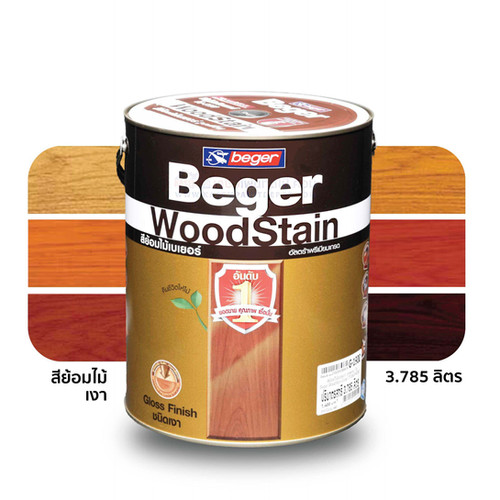 Beger Woodstain Gloss สีย้อมไม้ เบเยอร์ ชนิดเงา ขนาดแกลลอน | Kasem ...