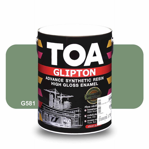 TOA Glipton G581 Machine Green สีน้ำมันทีโอเอ กลิปตั้น สีเขียว (สี ...