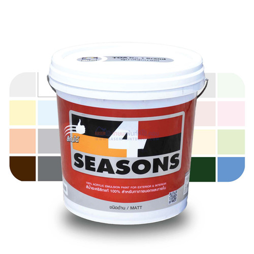 TOA 4Seasons Exterior Matt สีทีโอเอ โฟร์ซีซั่นส์ ภายนอก ด้าน ถัง 9.46 ...