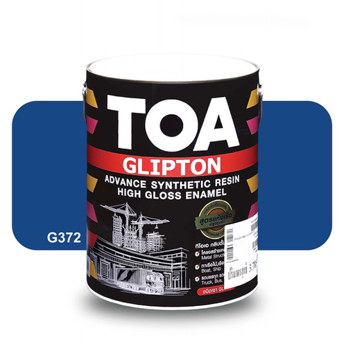 TOA Glipton G372 River Blue สีน้ำมันทีโอเอ กลิปตั้น สีฟ้า (สีเคลือบเงา ...