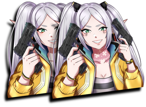 Frieren x CyberPunk | Strictly Peach