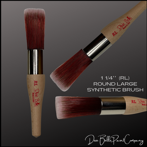 Round Large Synthetic Paint Brush | Vintage Finders