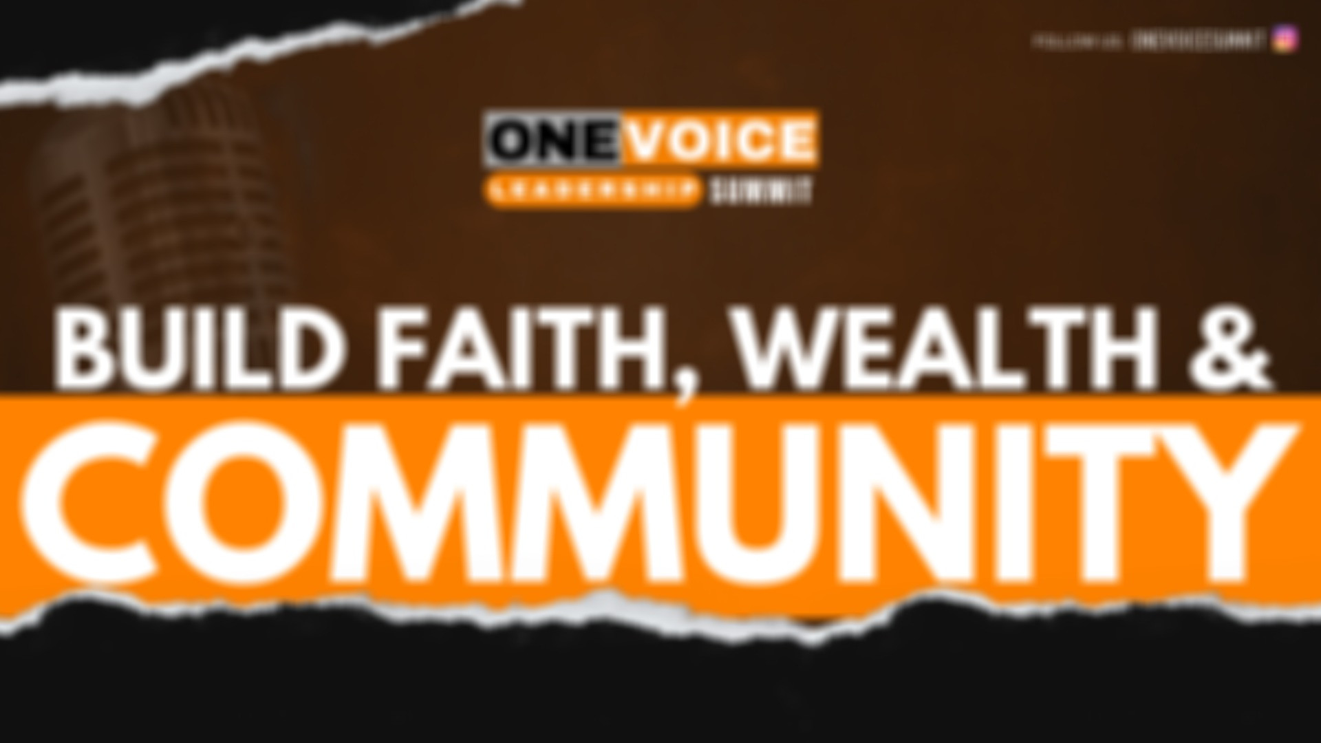 One Voice Summit by Clinton Powell