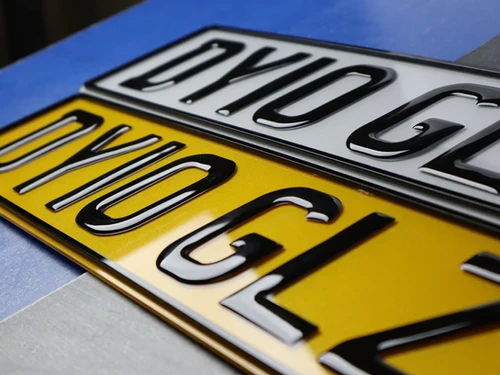 4D 3mm Acrylic Border (Single) | Nottingham Reg Plate