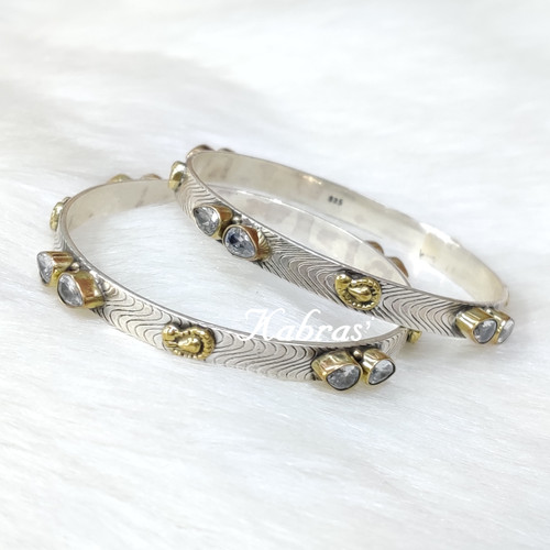 Order Tear Drop 925 Silver Bangles Online | 925 Silver Bangles for Womens