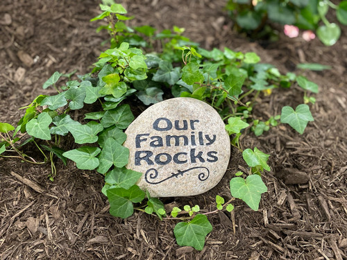"Our Family Rocks" Stone $40 - $60 - $85 | jdstones