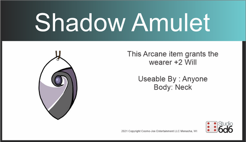 Shadow Amulet | studio6d6
