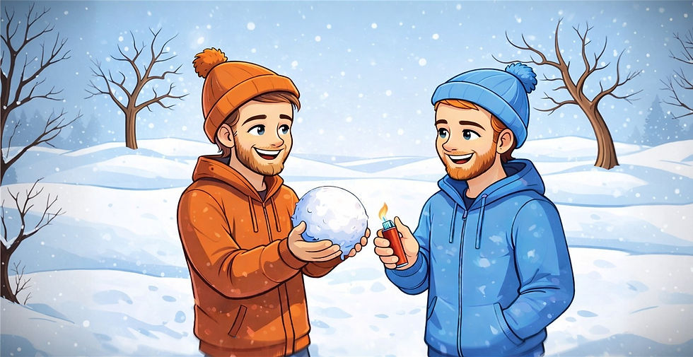 Why can't we melt snow with a lighter? How heat transfer and hydrogen ...