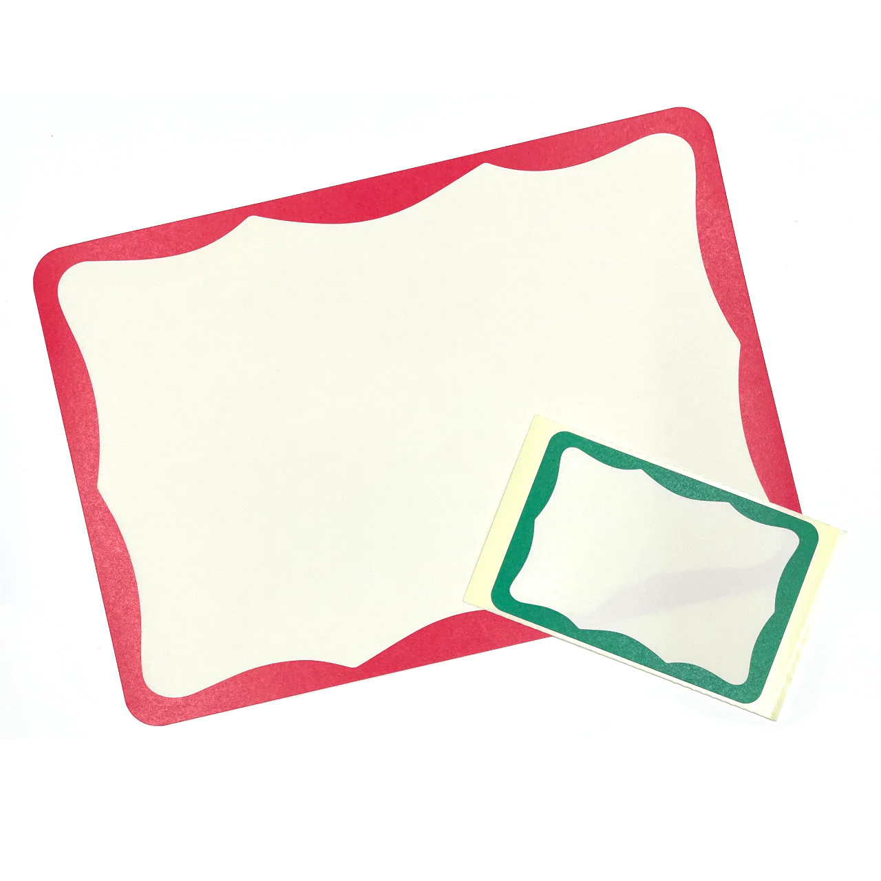 A5 size Big red border sticker - Super strong adhesive | Montana Nottingham