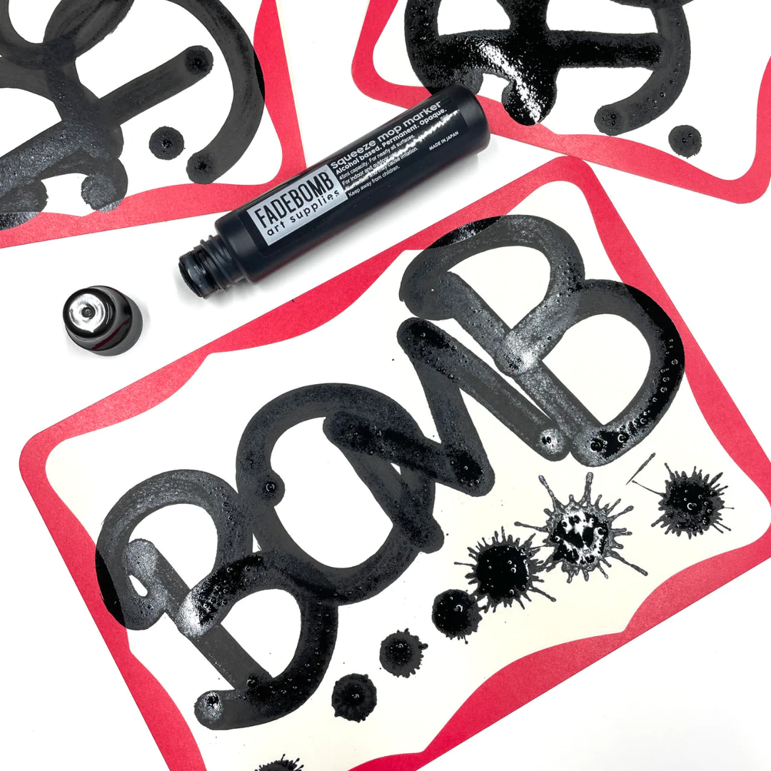 A5 size Big red border sticker - Super strong adhesive | Montana Nottingham