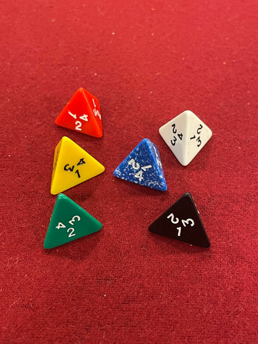 Triangle Dice 4 sided | Capitol Billiards